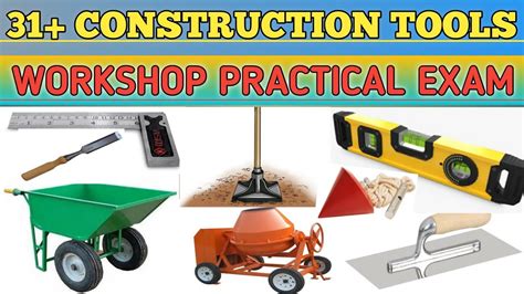 Construction Tools Name Civil Engineer Many Construction Tools