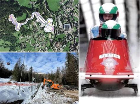 La Pista Da Bob A Cortina In Costruzione Per Le Olimpiadi Invernali