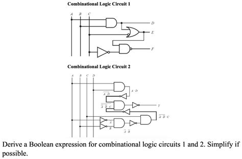solved combinational logic circuit 1 a b с e combinational