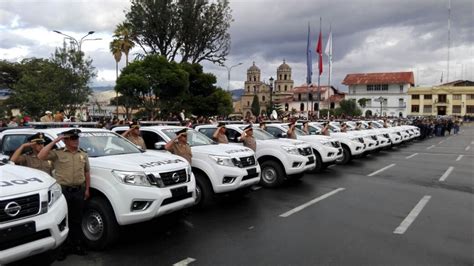 Cajamarca Mininter entrega 50 vehículos para reforzar seguridad
