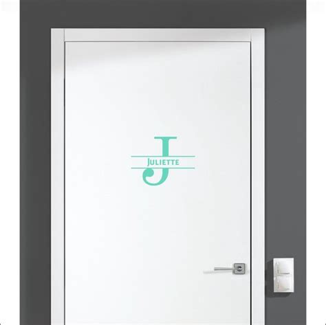 Deursticker Met Naam Juliette Mint