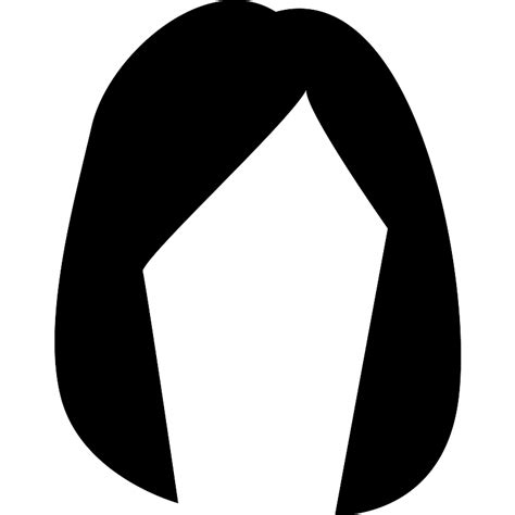 Female Black Hair Shape Vector Svg Icon Svg Repo