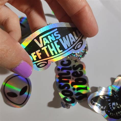Plancha Stickers Vinilo Holográfico VALU Gráfica Creativa