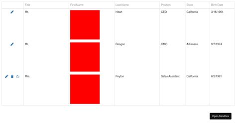 Command Column Customization DevExtreme Data Grid Codesandbox