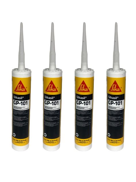 Sikasil GP 101 4 Pack General Purpose Acetoxy Cure Silicone