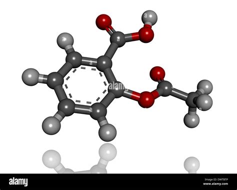 Molécula de ácido acetilsalicílico aspirin Fotografía de stock Alamy