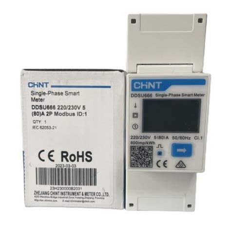 Bulk Buy Chint Ddsu666 80A 60A 220V 230V 240V 2p RS485 Modbus Chnt