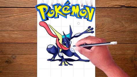 COMO DIBUJAR A UN POKEMON UNITE FÁCIL GRENINJA how to draw greninja