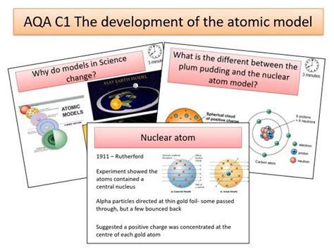 Aqa C The Development Of The Atomic Model Triple And Trilogy
