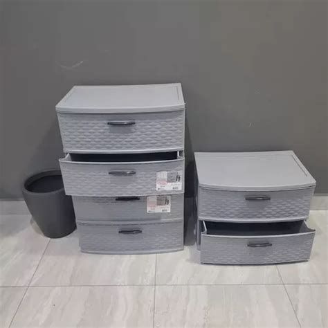 Torre 3 Cajones Plástico Multiusos Grande Sterilite Cajonera en venta