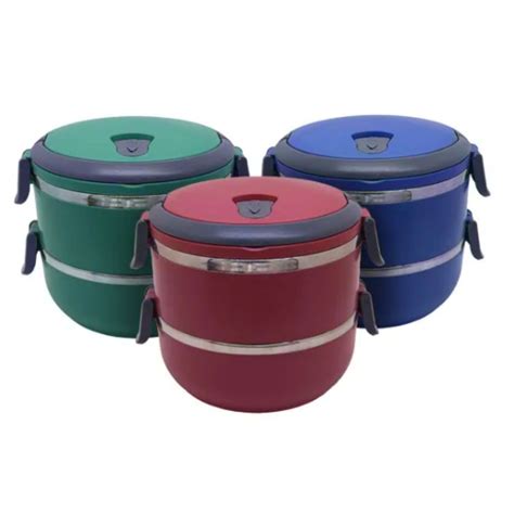 Marmita Dupla De Aço Inox Térmica Box 2 Compartimentos Trem Legal