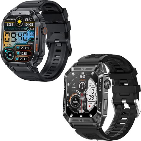 EIGIIS Relojes Inteligentes Militares Para Hombres 1 96 Pulgadas HD