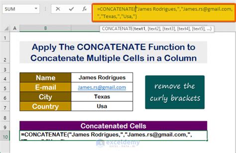 How To Concatenate Multiple Cells With Comma In Excel Ways