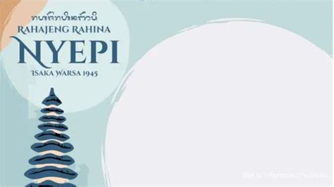 50 Twibbon Hari Raya Nyepi 2023 Desain Terbaru Cocok Jadi Foto Profil