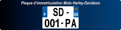 Plakers Plaque Immatriculation Plexiglass Moto Harley Davidson
