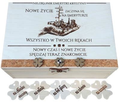 Prezent dla Emeryta Emerytki z życzeniami Skrzynia 12406207041