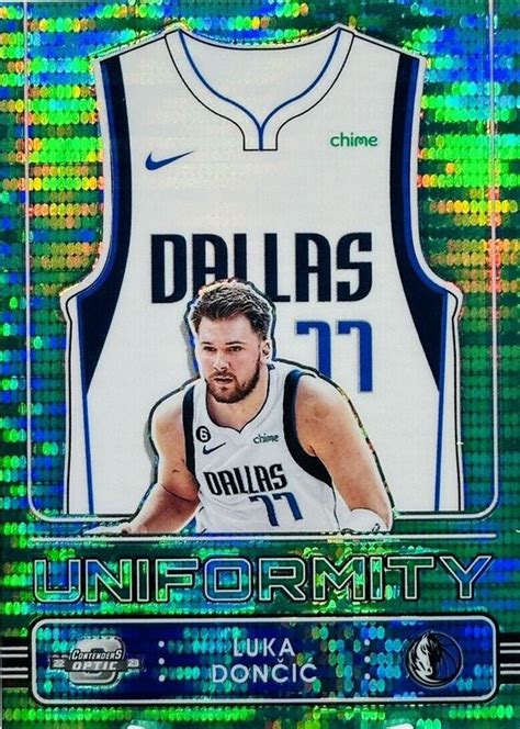 Luka Doncic Contenders Optic Uniformity Green Pulsar