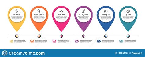 Plantilla Infographic Del Negocio Concepto De La Cronolog A Con Pasos