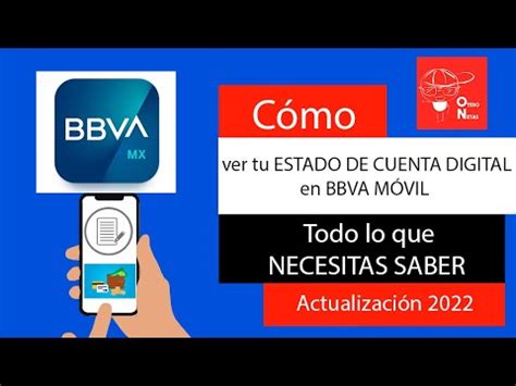 Como Ver Tu ESTADO DE CUENTA DIGITAL Desde La Aplicacion De BBVA Movil
