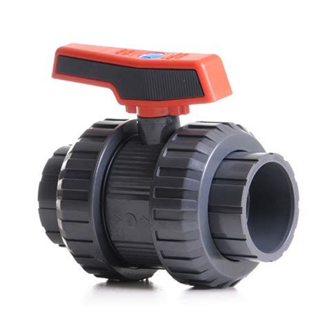 63mm PVC D U Ball Valve 63mm PVC Fittings Water Technics