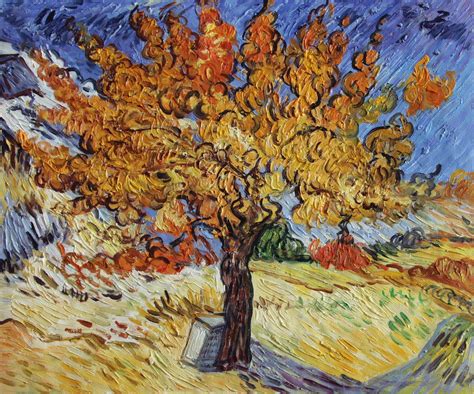 Vg Mulberry Tree Vincent Van Gogh Repro Oil Painting On Canvas X