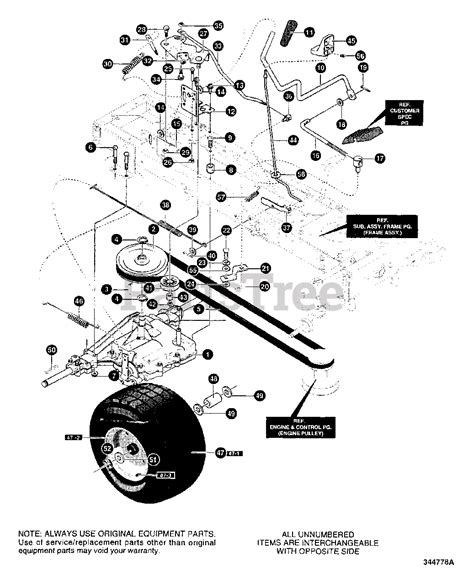 Scotts Riding Lawn Mower Parts Diagram