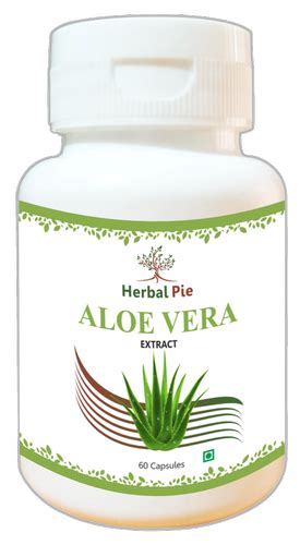Herbal Pie Aloe Vera Extract Capsules Packaging Type Bottle Grade