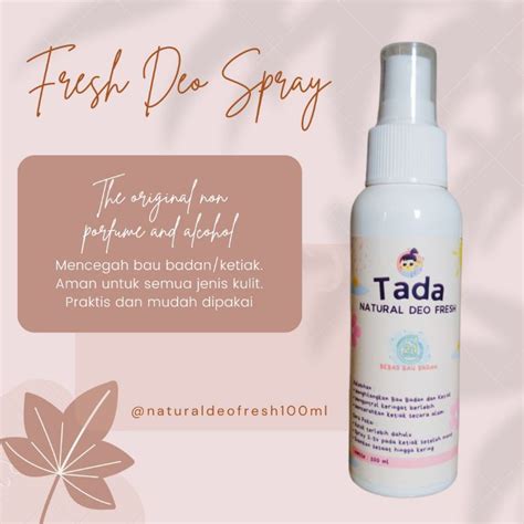 Jual Natural Deodorant Tawas Spray Cair 100ml Non Alkohol Deodoran