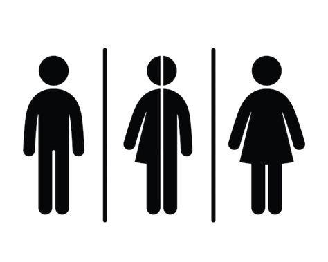 Premium Vector Set Of Wc Sign Icon Vector Illustration On The White