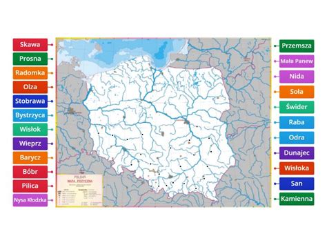 Mapa Polski Rzeki Labelled Diagram