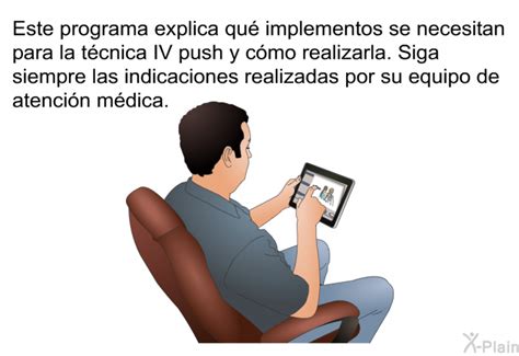 PatEdu Terapia de infusión IV Push