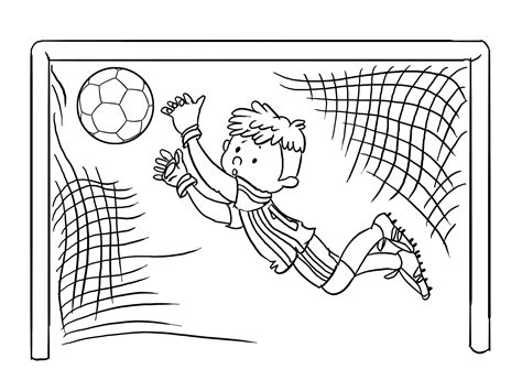 Dibujos de Fútbol para colorear Imprimir en línea para niños