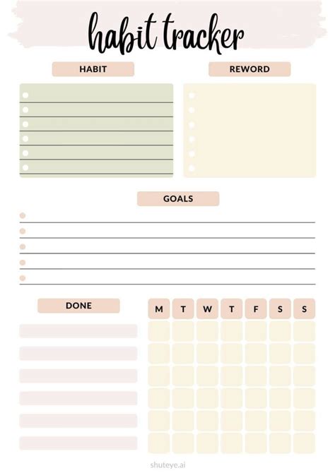 Free Printable Habit Tracker Bullet Journal Ideas Artofit