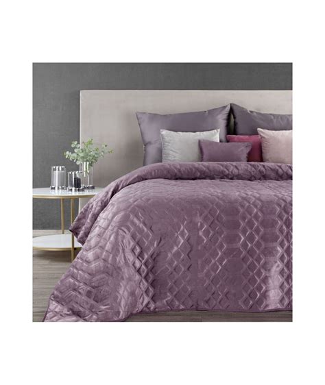 Narzuta velvet Ariel 2 170x210 wrzosowa Eurofirany Sklep z pościelą