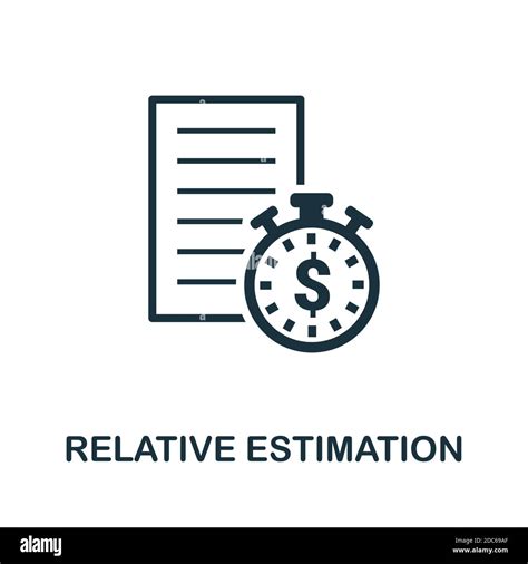 Relative Estimation Icon Simple Element From Agile Method Collection
