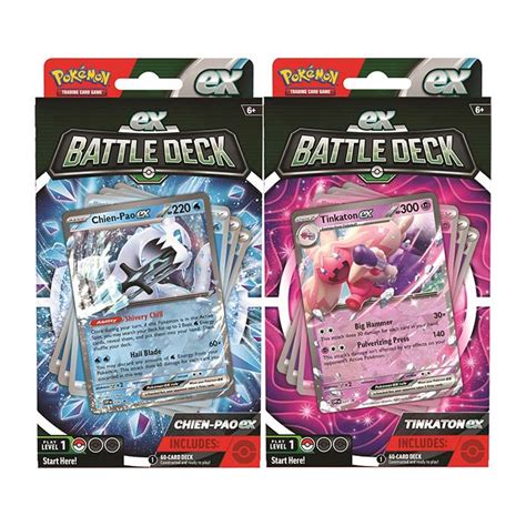 Pokemon Tcg Chien Pao Ex Tinkaton Ex Battle Deck Random Pick Mind