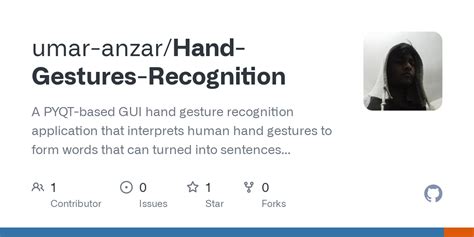 Github Umar Anzar Hand Gestures Recognition A Pyqt Based Gui Hand