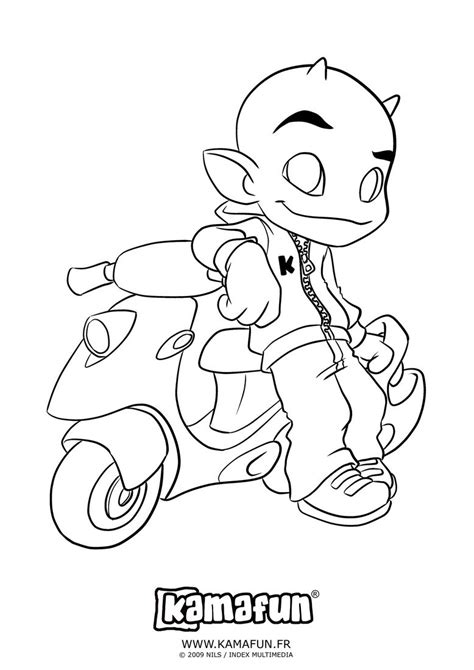 Dessins Gratuits à Colorier Coloriage Scooter à imprimer