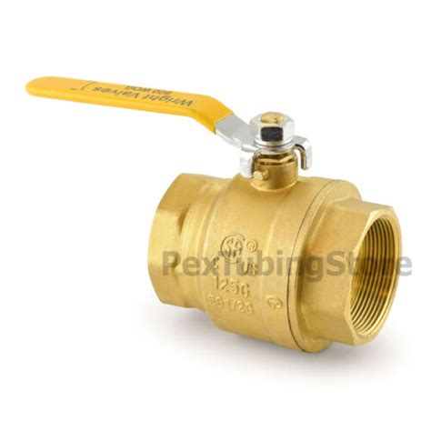 10 2 NPT Brass Ball Valves Full Port Shut Off Valve UL CSA FM