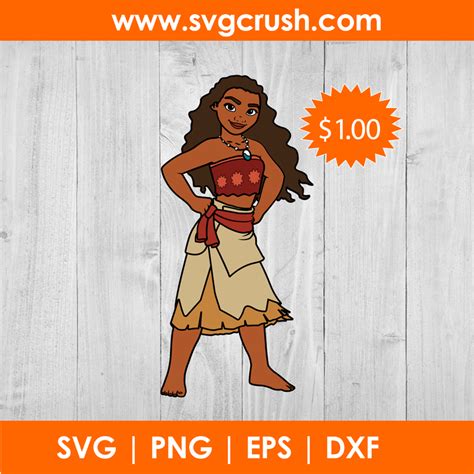 Moana Svg Clipart Disney Svg Vaiana Png Disney Princess 9BE