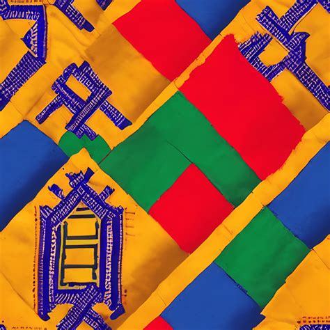 Kente Cloth Patterns And Adinkra Symbols Creative Fabrica
