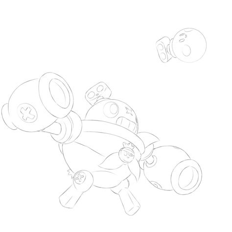 Bit Brawl Stars Para Colorear Image De Brawl Stars Dinin Pirate