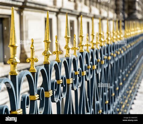 Wrought Iron Gate Spike Stock Photos Wrought Iron Gate Spike Stock