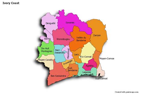 Map Maker County Map Ivory Coast Sample Maps Ribs Black And White The