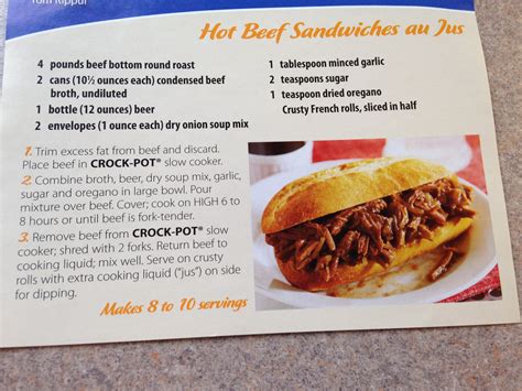 Beef Au Jus Crock Pot At James Hayden Blog