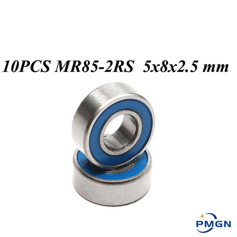 10PCS ABEC 5 MR85 2RS MR85 2RS MR85 RS MR85RS 5x8x2 5 Mm Blue Rubber