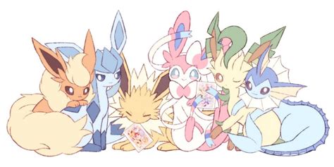 Sylveon Glaceon Vaporeon Leafeon Flareon And More Pokemon