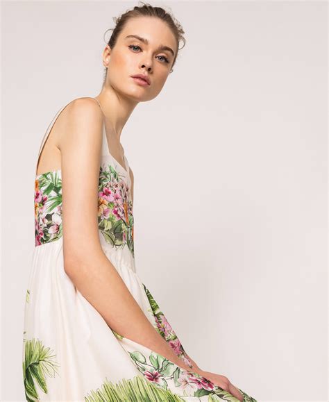 Robe longue avec imprimé floral Femme Fantaisie TWINSET Milano