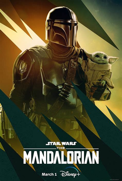 Din Djarin And Grogu The Mandalorian Character Posters The
