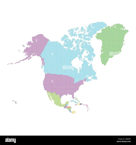 North America Map Stock Vector Images Alamy